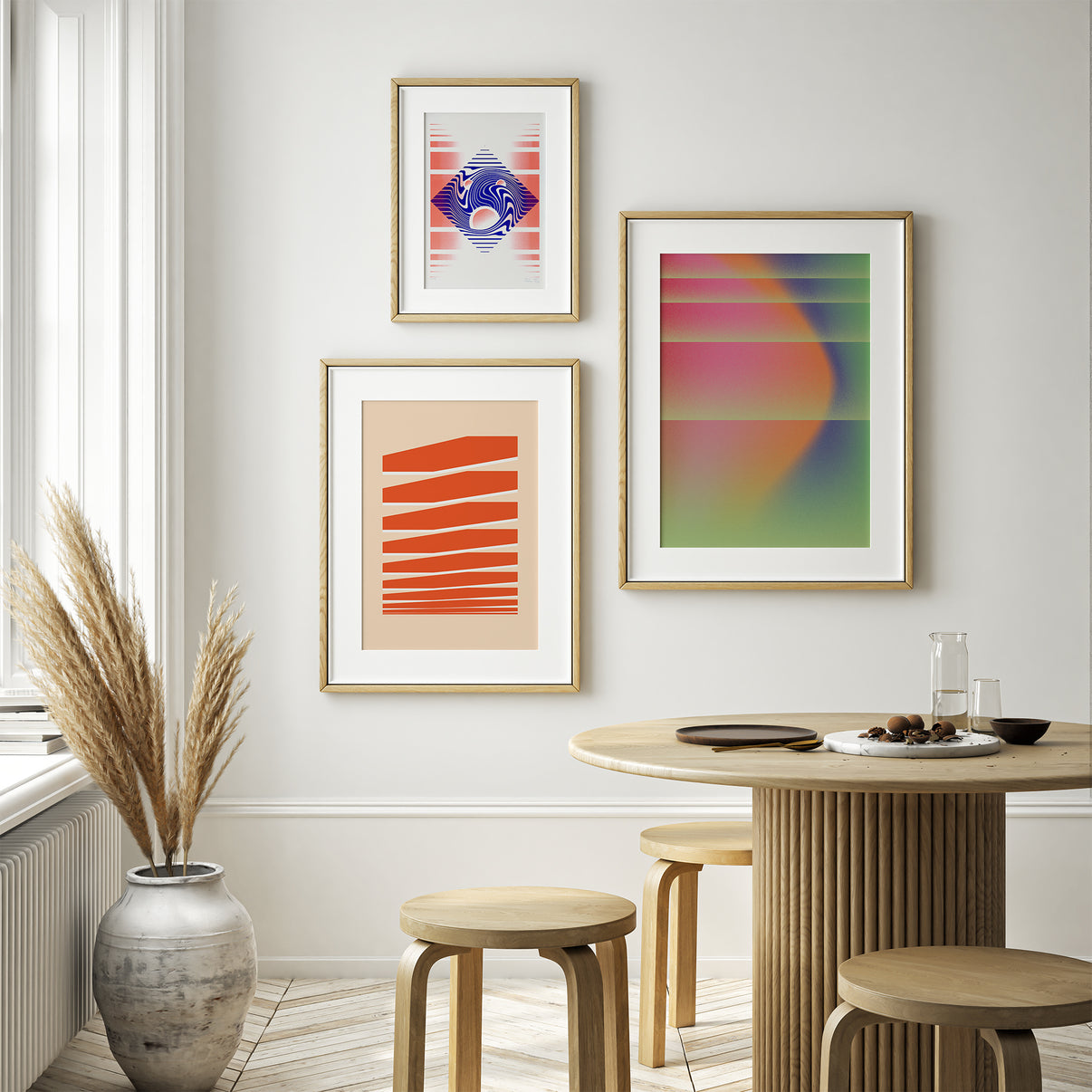 Set of three abstract posters. Wall Art by Levö – Levӧ